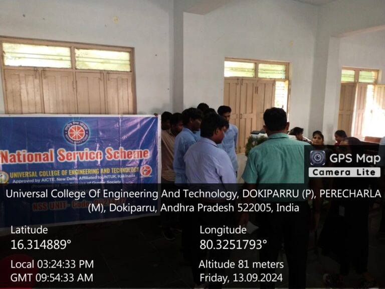 Engineer's day celebrations of Civil Department - Universal College of ...