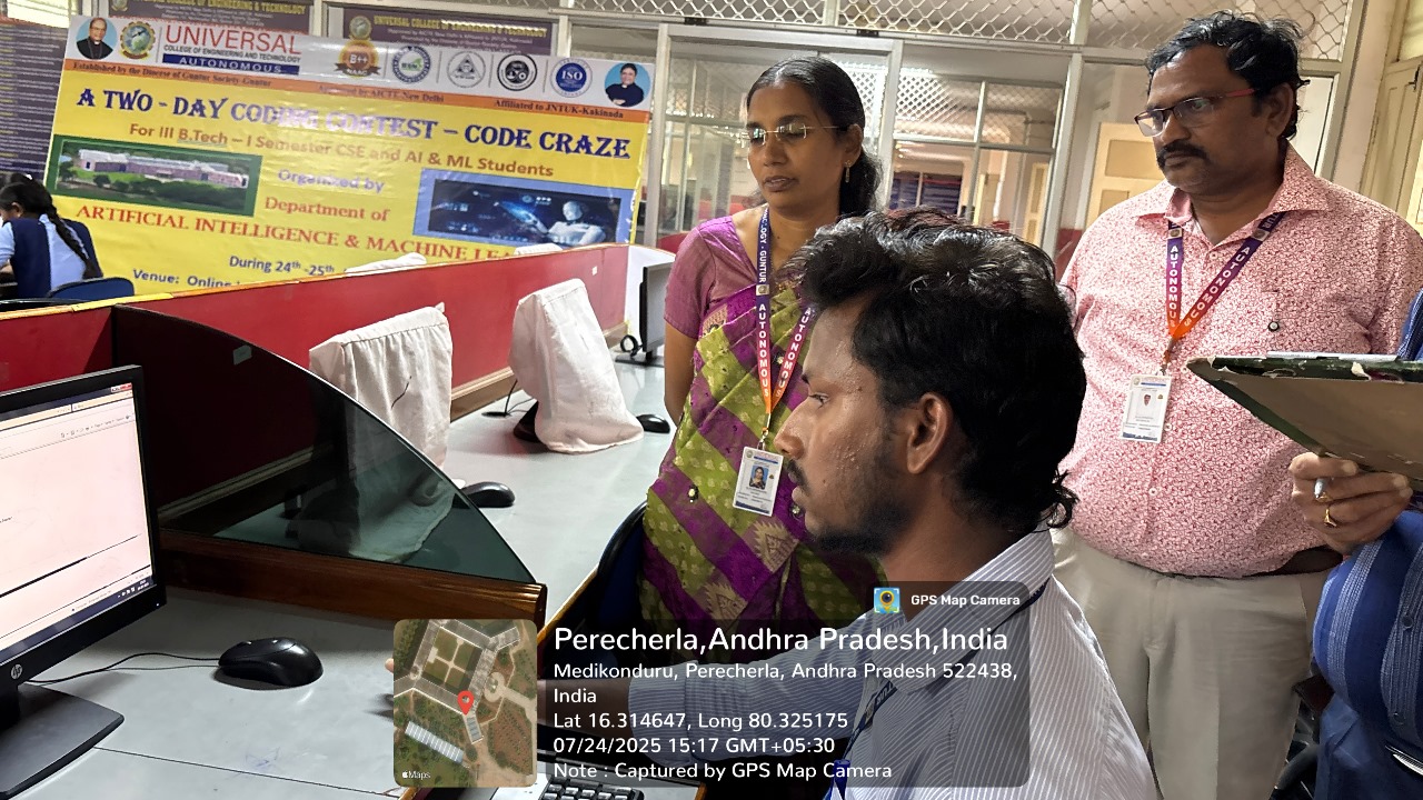 Photo Gallery of Coding Contest "Code Crazy" - Universal College of ...