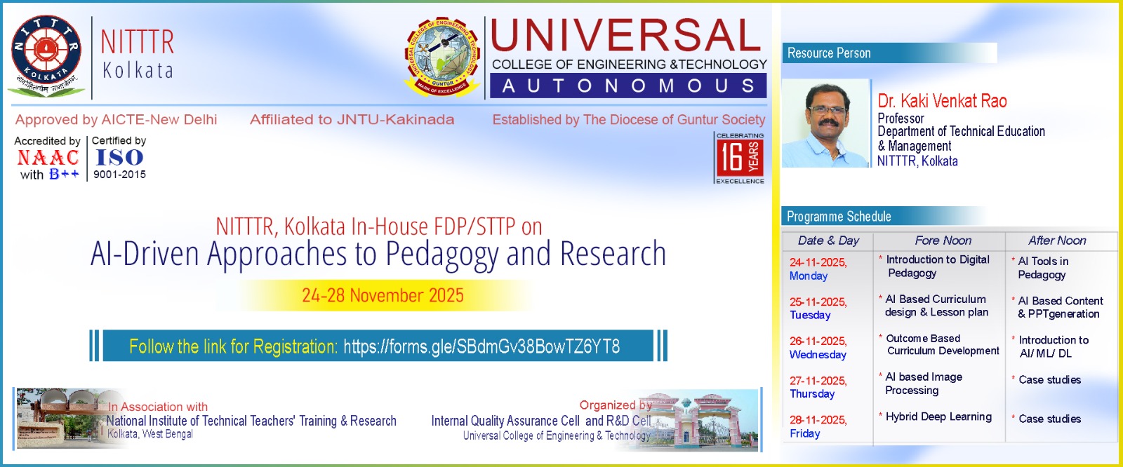 Photo Gallery of Faculty Development Program (FDP) on “AI-Driven ...